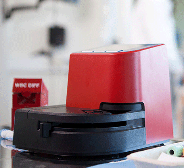 White blood cell count test - hematology - HemoCue